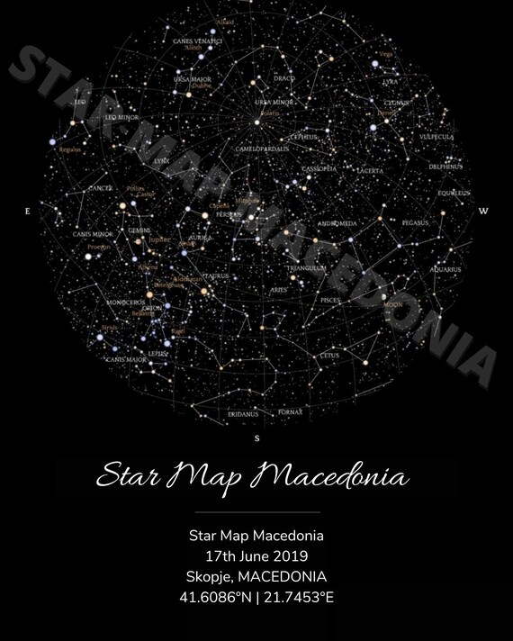 Personalized Star Map | Etsy