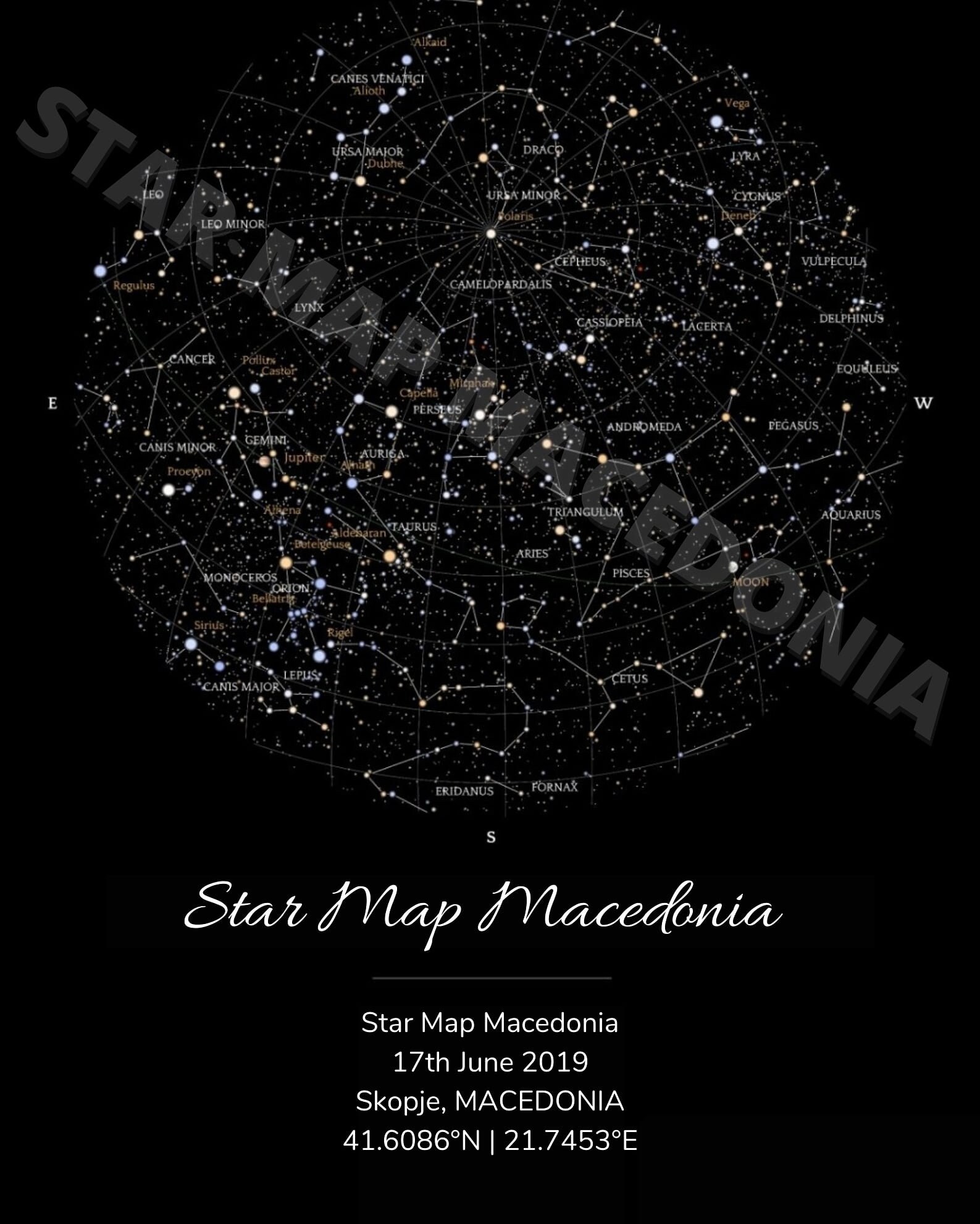 Personalized Star Map - Etsy