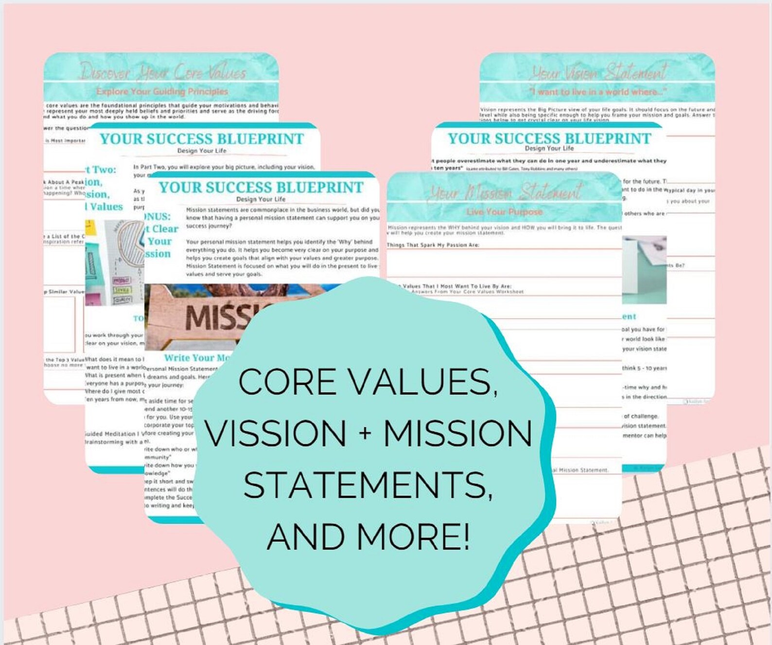 Success Blueprint 12-month Personal Development Planner - Etsy