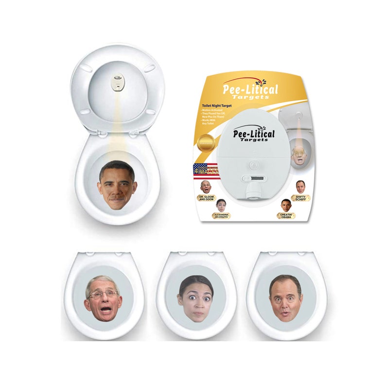 Pee-litical Target Toilet Light Projector joe Kamala - Etsy