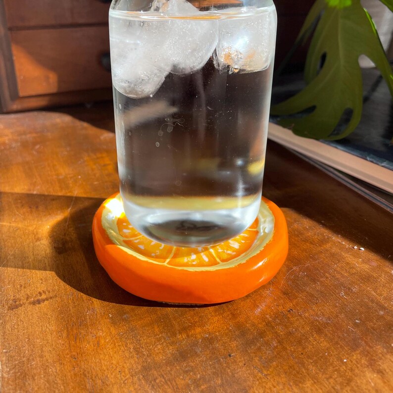 Orange Slice Coaster - Etsy