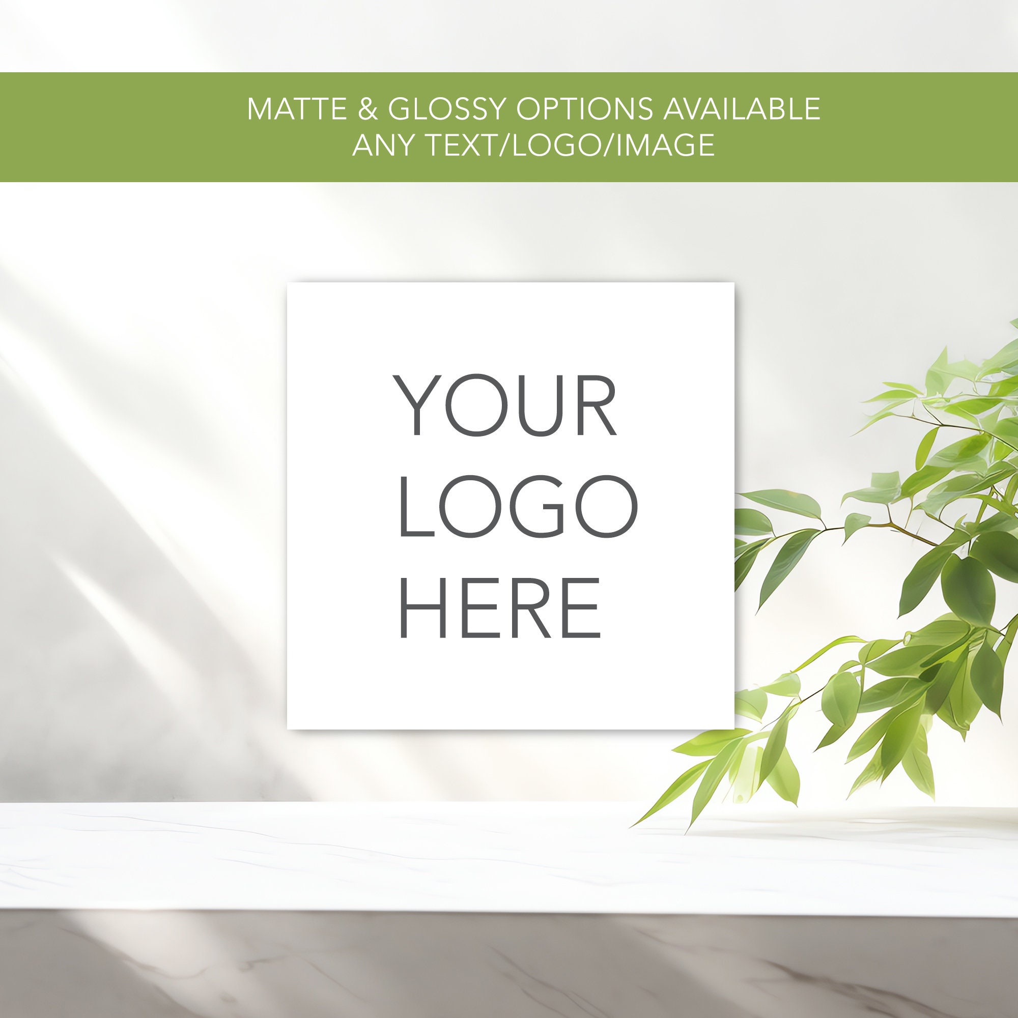 Custom Personalised Square Business Logo | Personalised Sticker ...