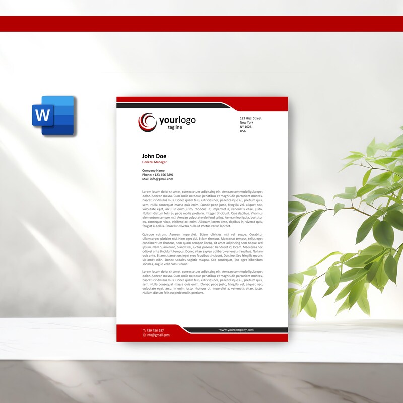 Fire Department Letterhead Template - Etsy