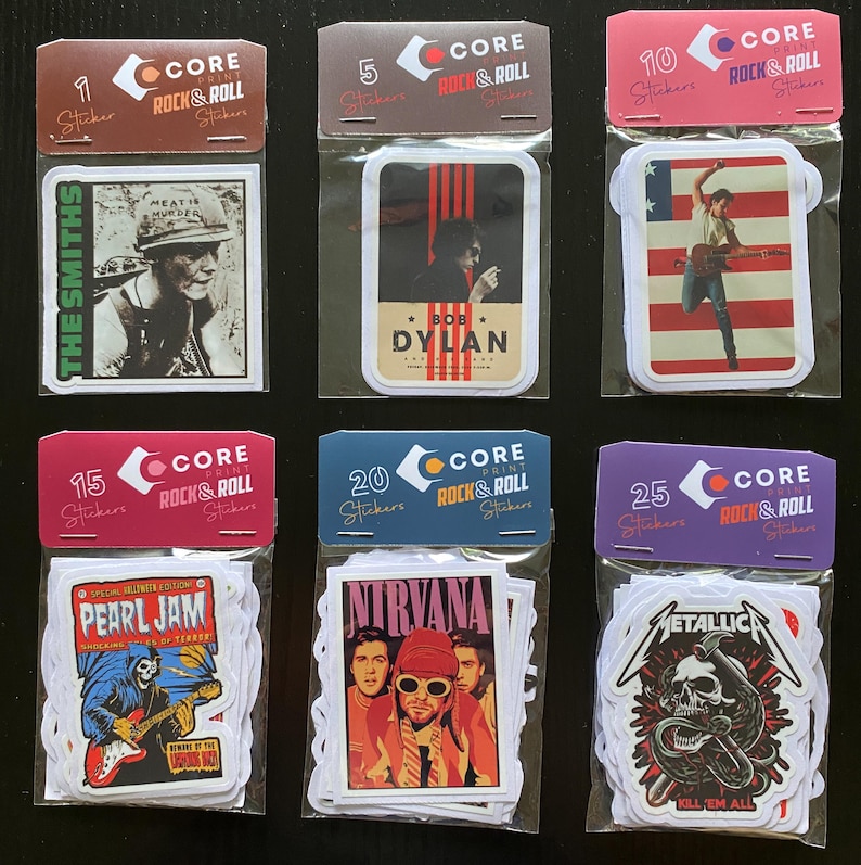 Rock N Roll Classic Stickers - Vinyl Stickers Bundle - Etsy