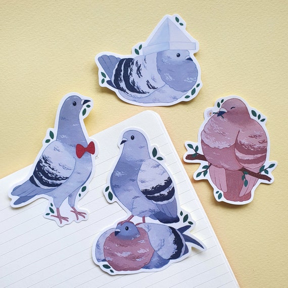 Pigeon VIP Party Sticker Pack - Etsy