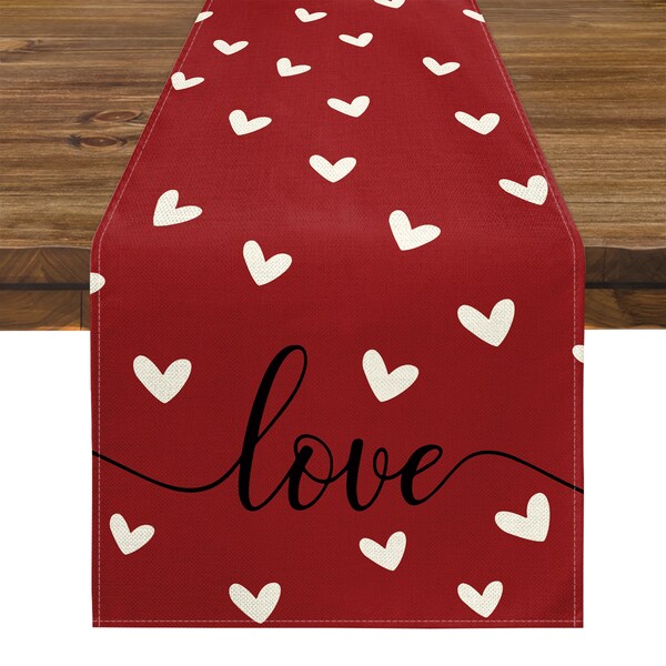 Valentine Table Runner - Etsy