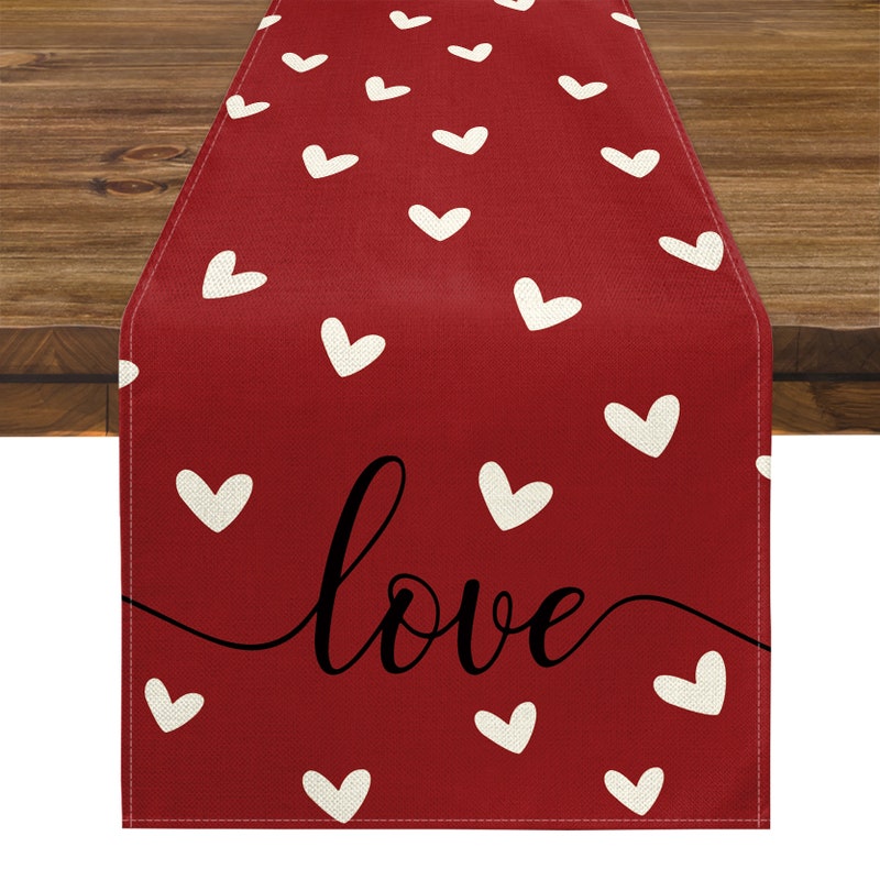 Heart Table Runner - Etsy