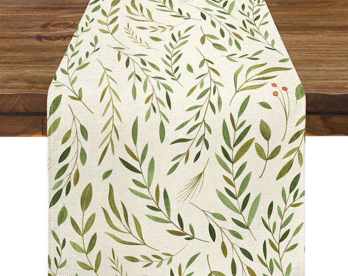 Spring Table Runner, Spring Table Decor, Willow Table Runner, Seasonal ...