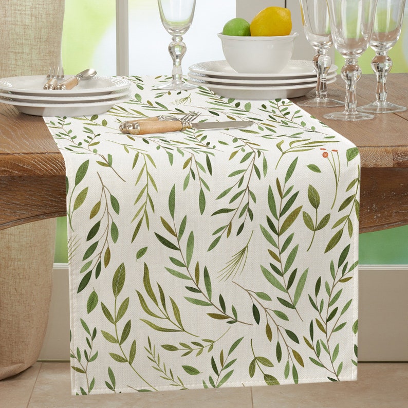 Spring Table Runner, Spring Table Decor, Willow Table Runner, Seasonal ...