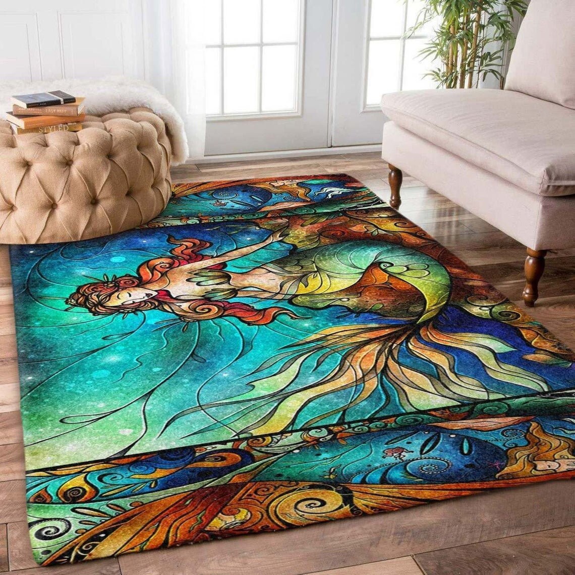 High Quality Mermaid Rug Area Rug Decorative Floor Mat Carpet | Etsy