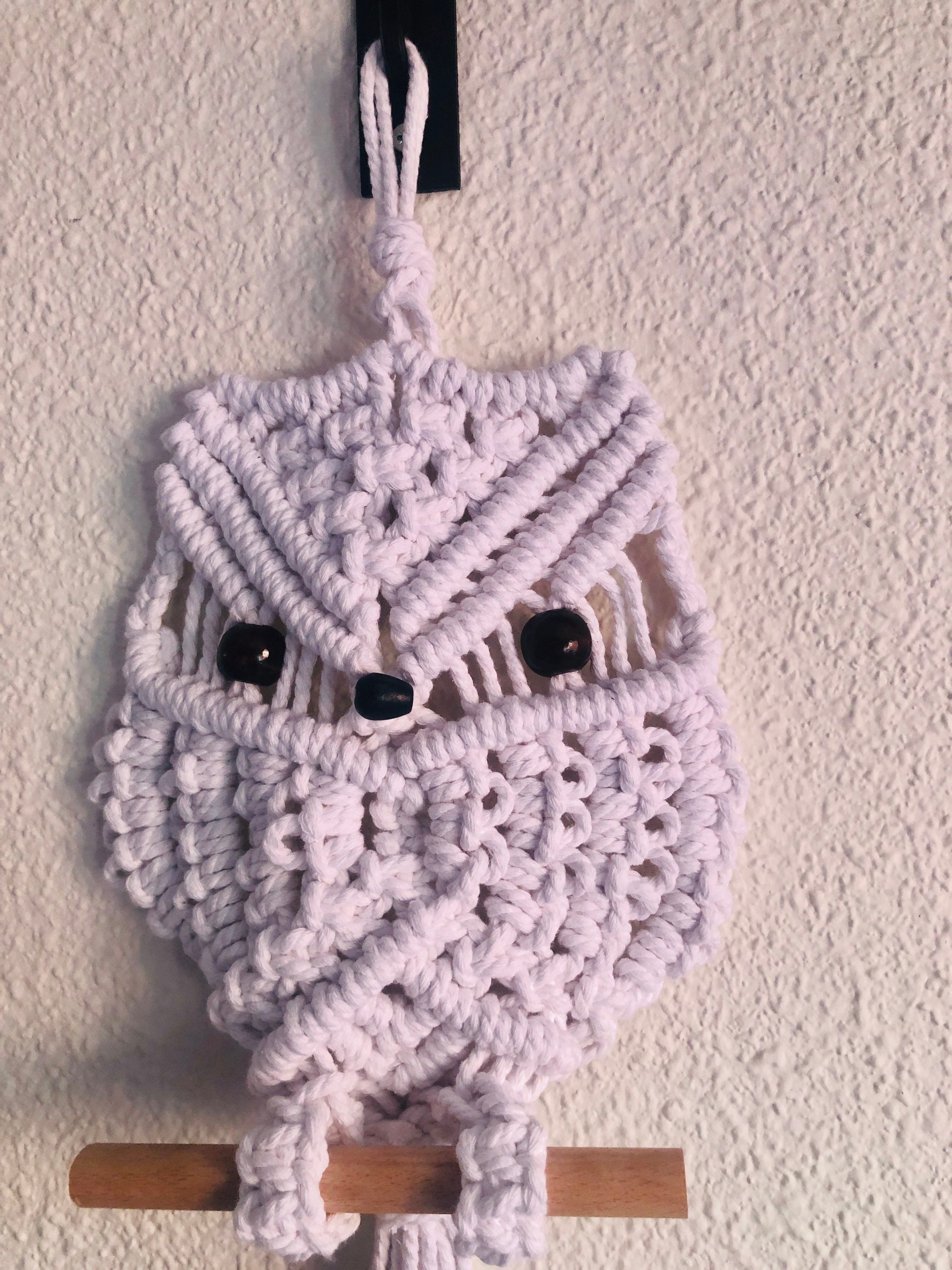 Búho macramé búho decoración casa artesanía macramé búho de | Etsy