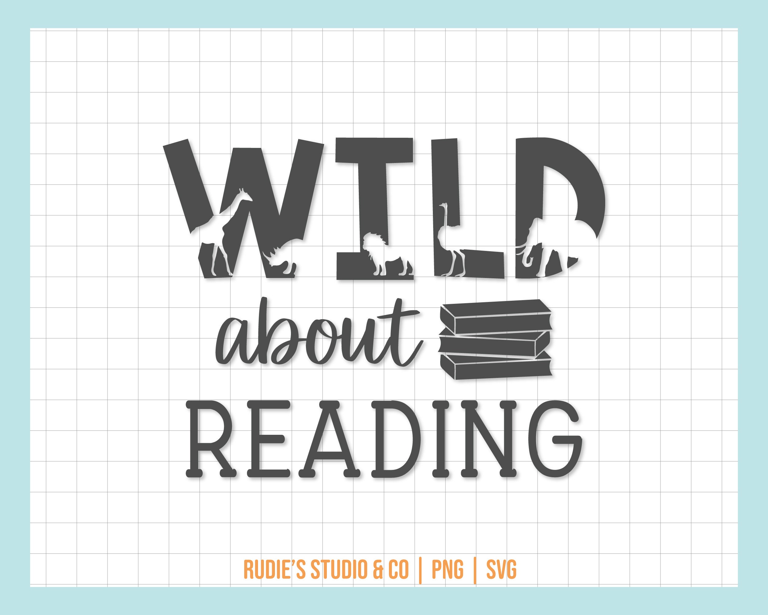 Wild About Reading SVG Reading Png Wild About Reading Png - Etsy