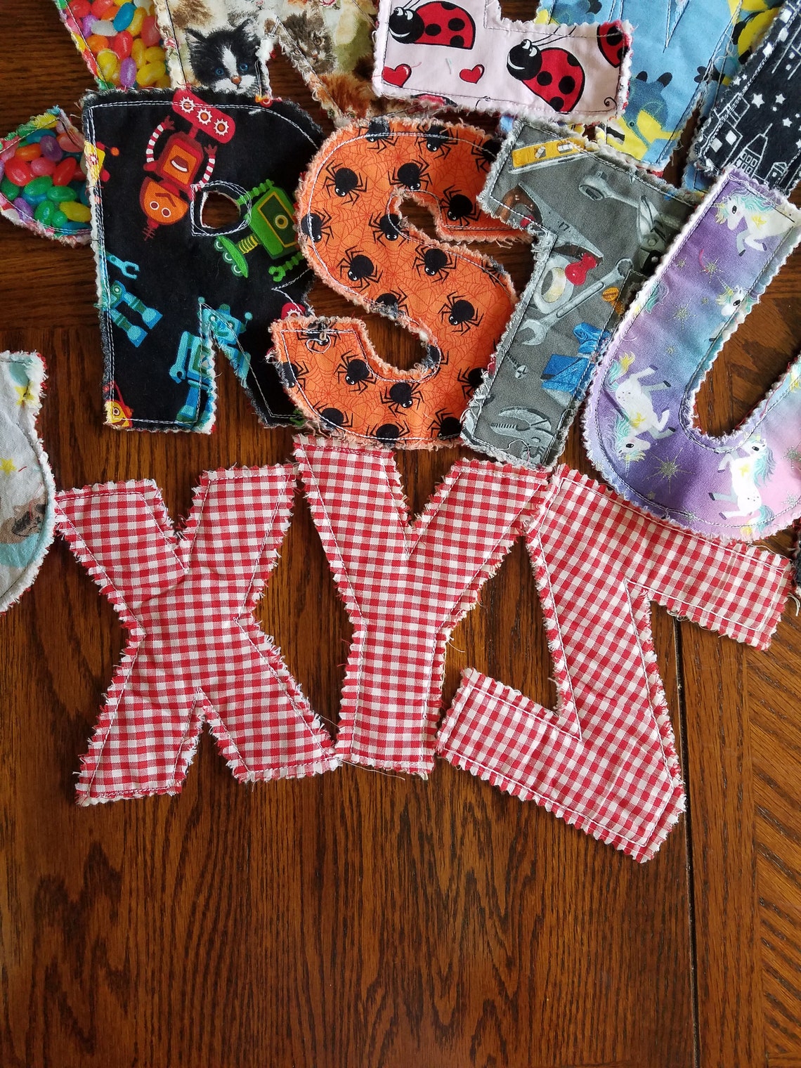 Fabric Alphabet Letters - Etsy
