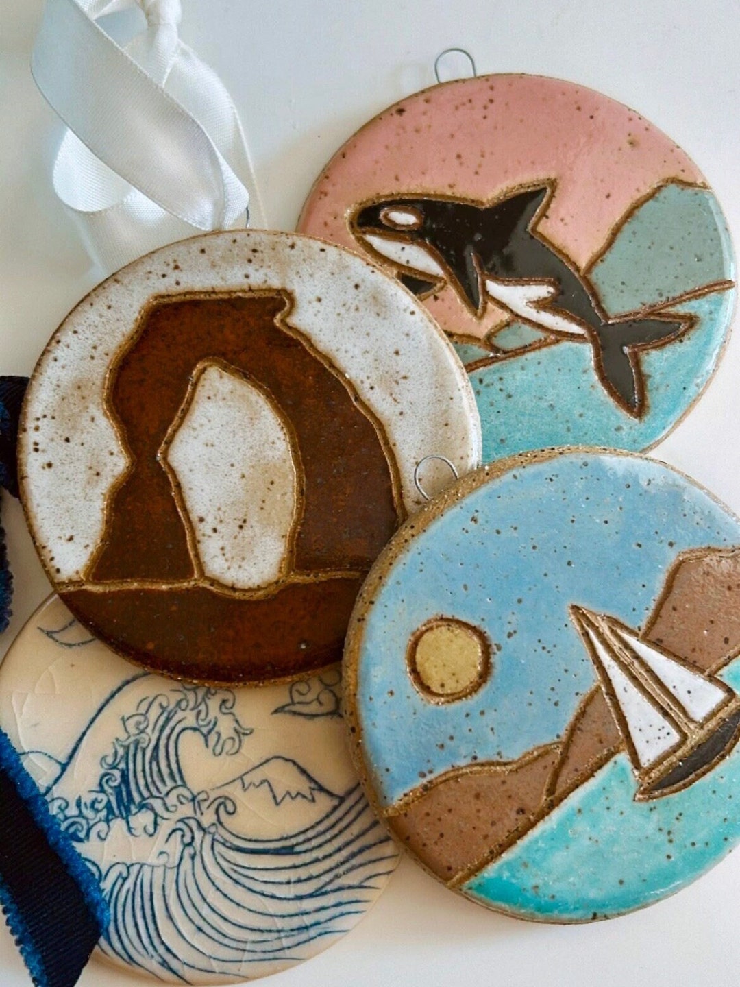 Handmade Ceramic Ornaments | Nature Inspired Christmas Ornament ...