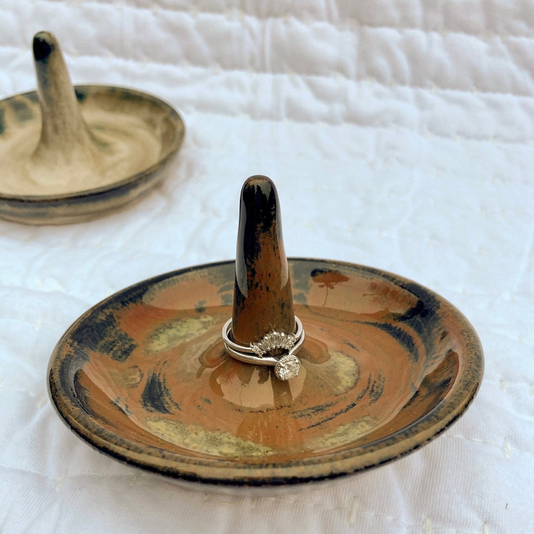 Ring Holder Dish Handmade Ceramic Jewelry Holder Pottery Trinket Dish ...