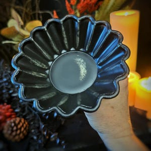 Gothic Offering Bowl, Alter Tools, Witchy Home Decor, Glass Divination ...