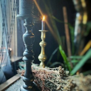 Gothic Classic Large Pillar Candle Holder, Gothic Decor, Gothic ...