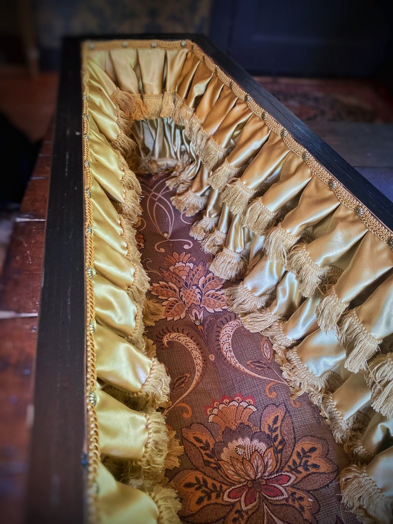 Gothic Toe Pincher Upholstered Coffin - Etsy