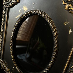 Vintage-style Frame, Oval Scrying Mirror, Dark Academia, Gothic Home ...