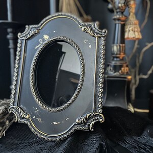 Vintage-style Frame, Oval Scrying Mirror, Dark Academia, Gothic Home ...