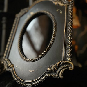 Vintage-style Frame, Oval Scrying Mirror, Dark Academia, Gothic Home ...