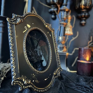 Vintage-style Frame, Oval Scrying Mirror, Dark Academia, Gothic Home ...