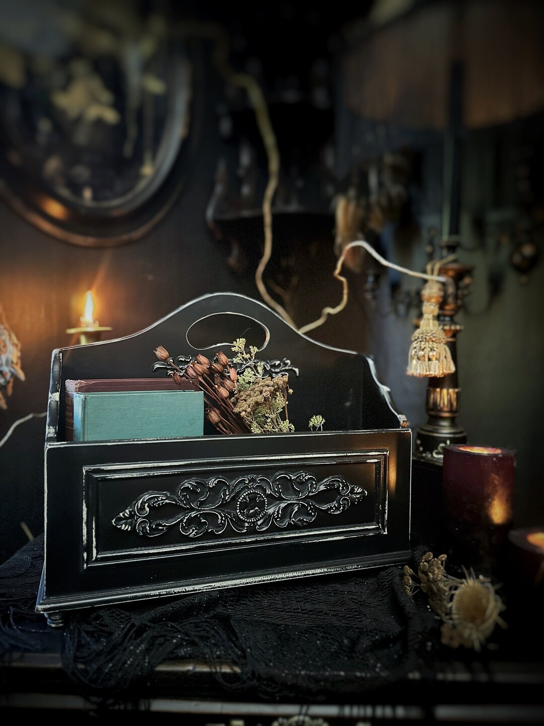 Gothic Letter Holder Mail Organizer Witchy Home Decor - Etsy