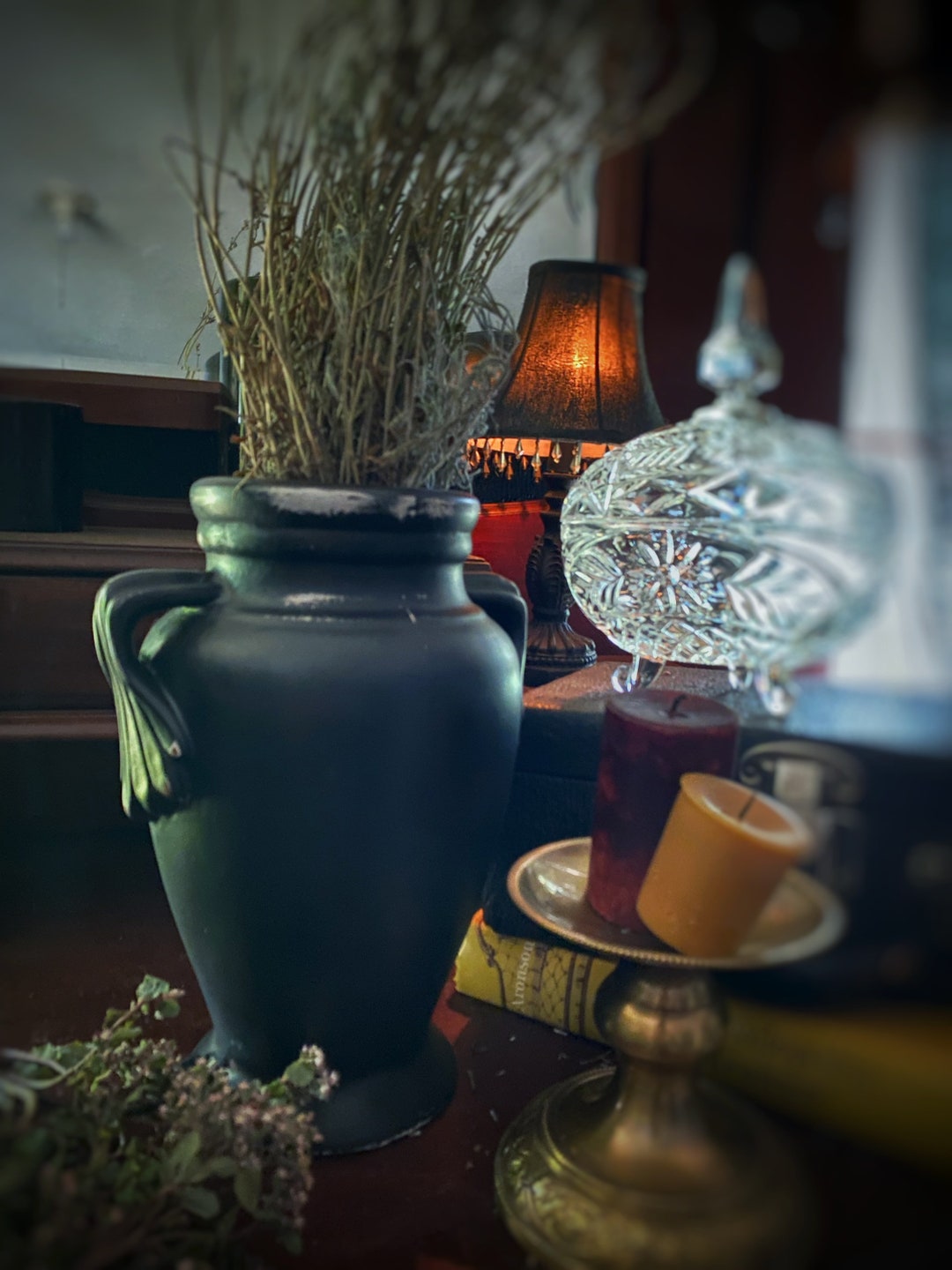 Gothic Black Greek Urn Style Vase, Gothic Victorian, Gothic Vase ...