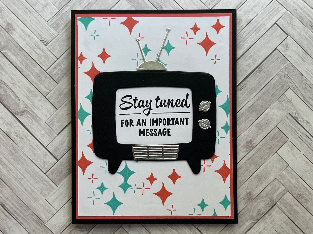 Fun Happy Birthday Card With Retro TV on Front, Special Birthday Card ...