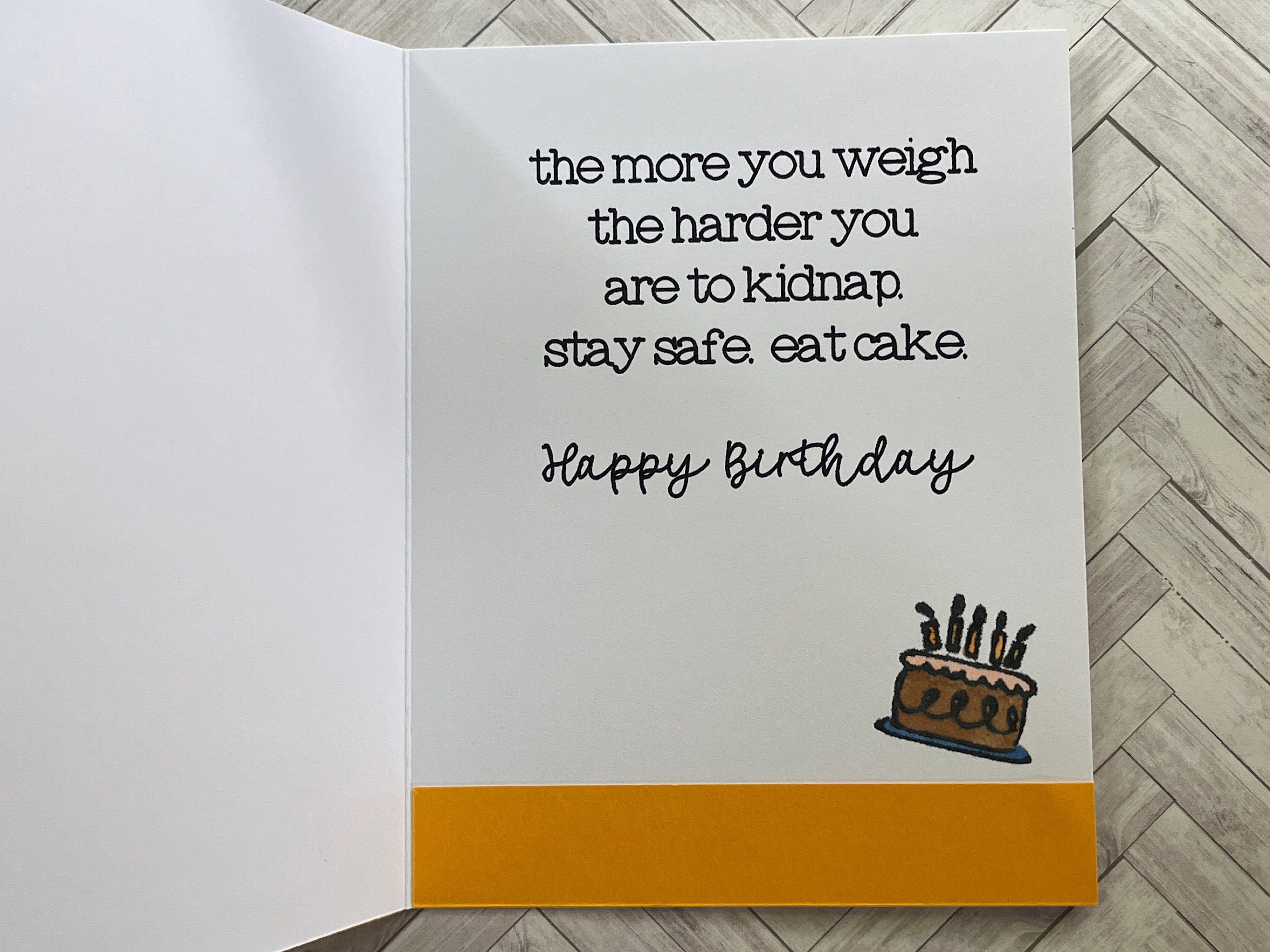 Handmade Funny Birthday Card, Sarcastic Card , Snarky Friend Card ...
