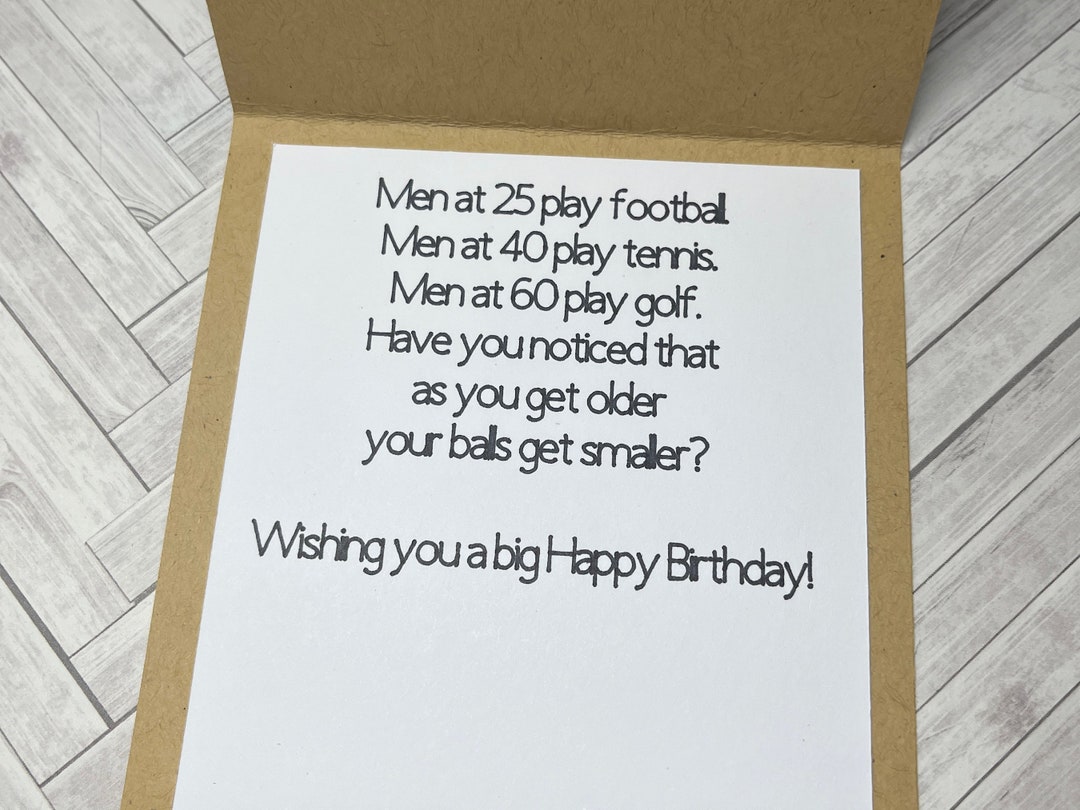 Handmade Funny Masculine Birthday Card Sarcastic Card for - Etsy