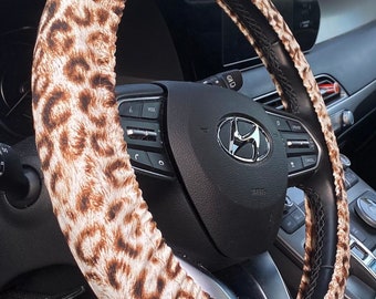 Steering Wheel Cover Cheetah Print - Etsy