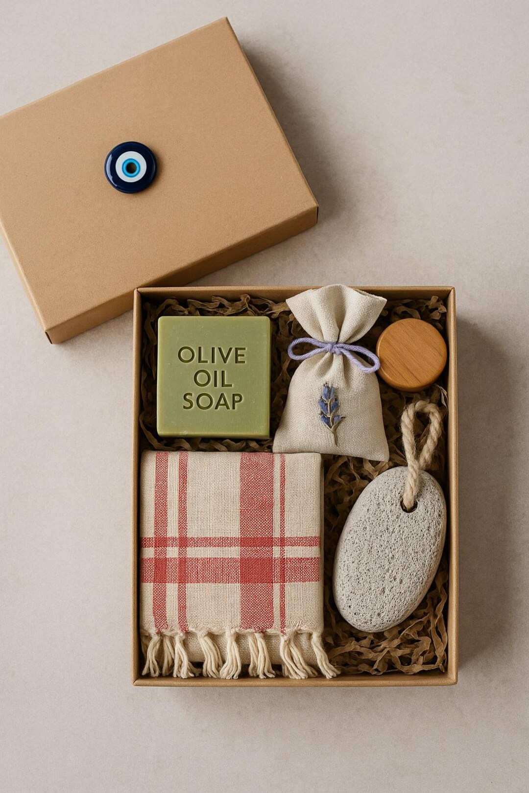 Turkish Hammam Gift Set – Handmade Olive Oil Soap, Lavender Sachet ...