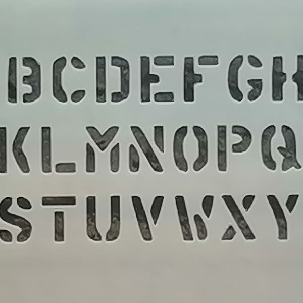 Reusable Alphabet Stencils - Etsy UK