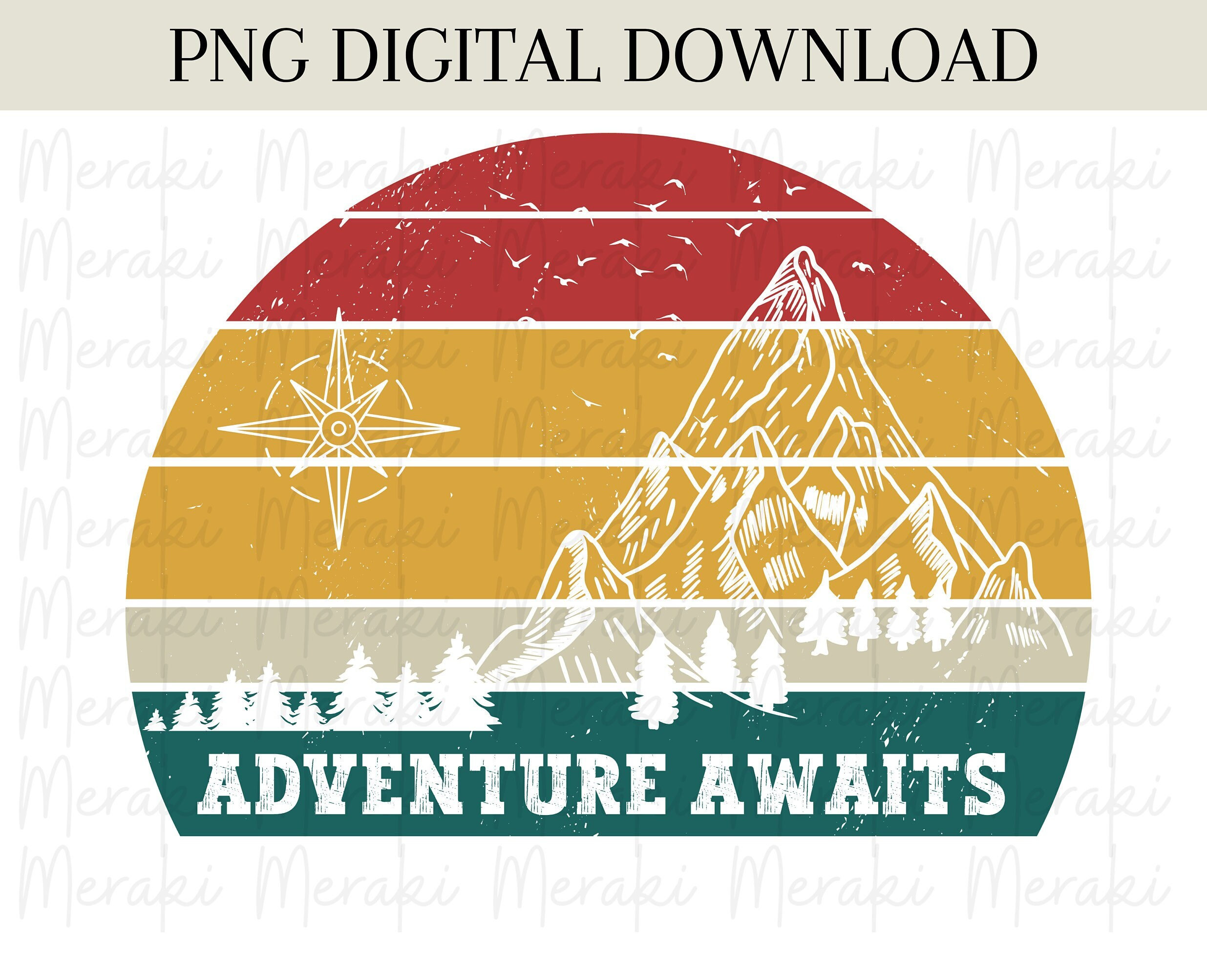 Adventure Awaits Png, Adventure Png, Retro Travel Png, Retro Png ...