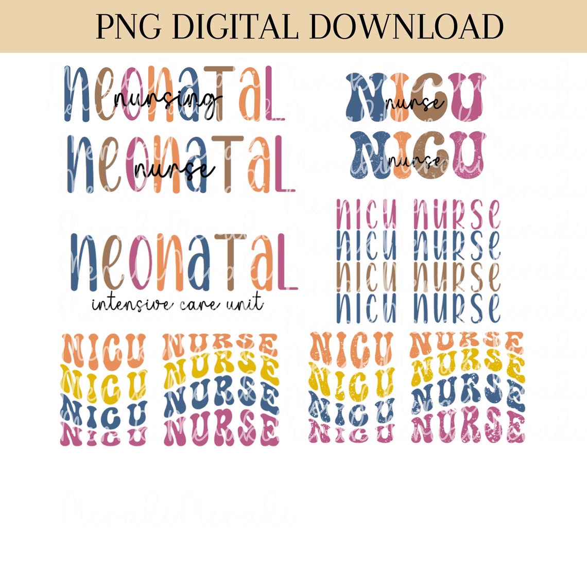 NICU Nurse PNG Sublimation Bundle, Neonatal Intensive Care Unit Png ...