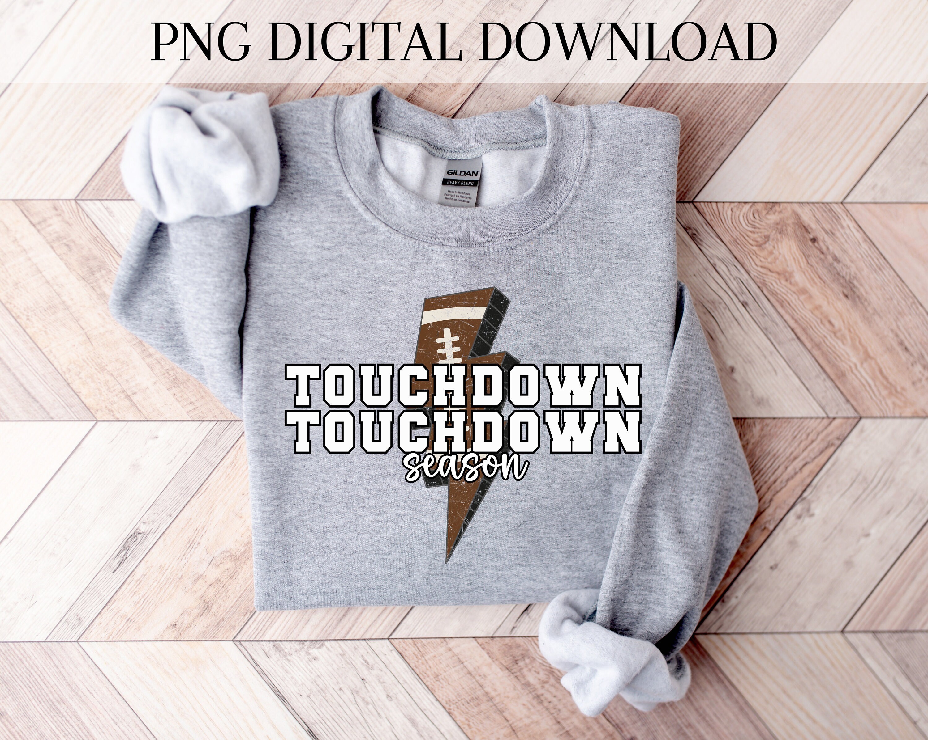 Touchdown Png, Touchdown Season Png, Distressed Football Png Shirt ...