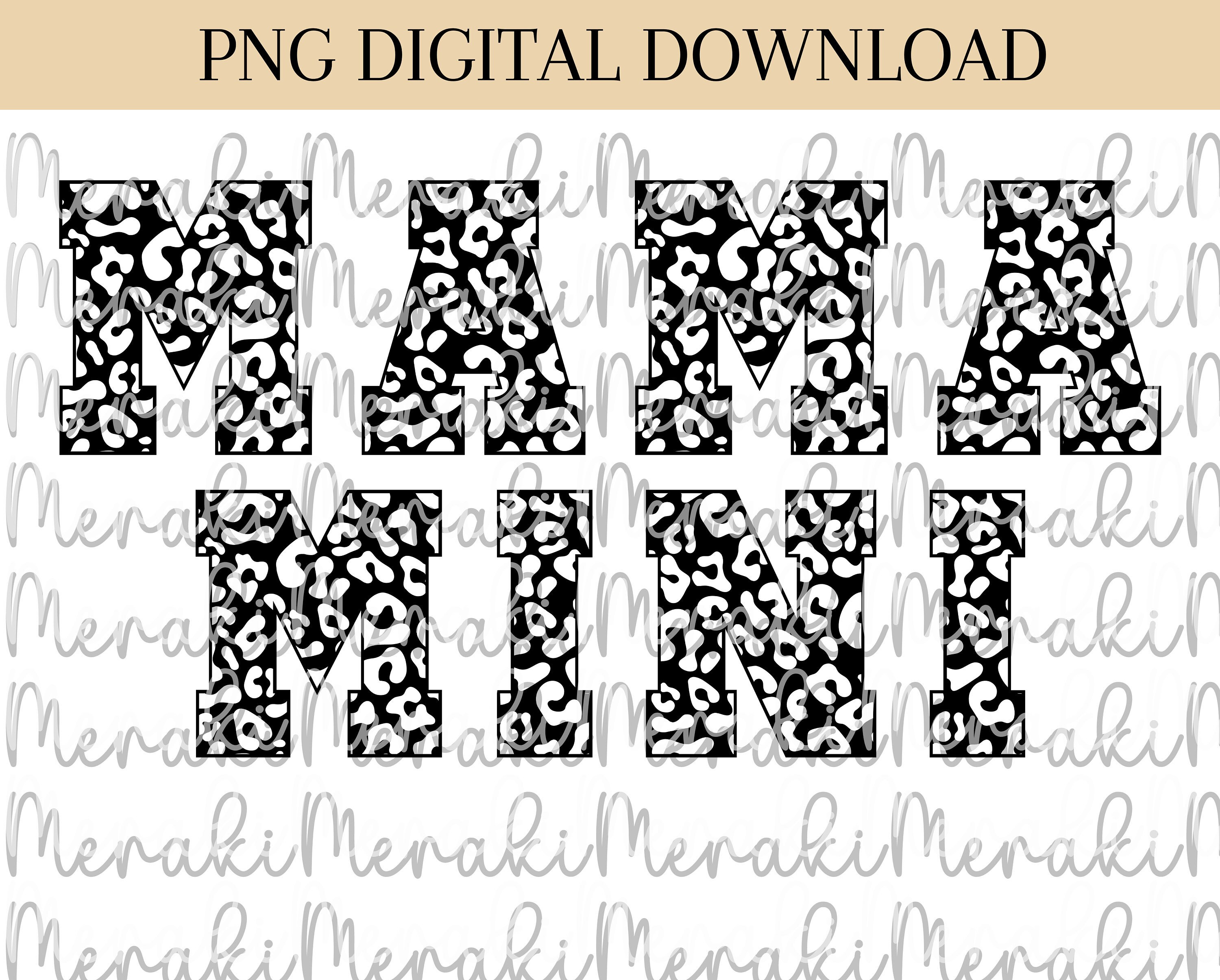 Mama Mini Png Bundle, Straight AND Arch Bundle Cheetah Mama Png ...