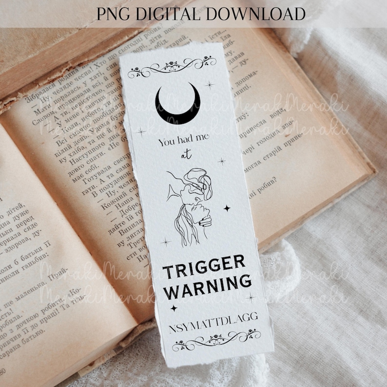 Printable Bookmarks PNG Dark Romance, Bookish Bookmark Spicy Dark Romance, Smut Bookmark ...