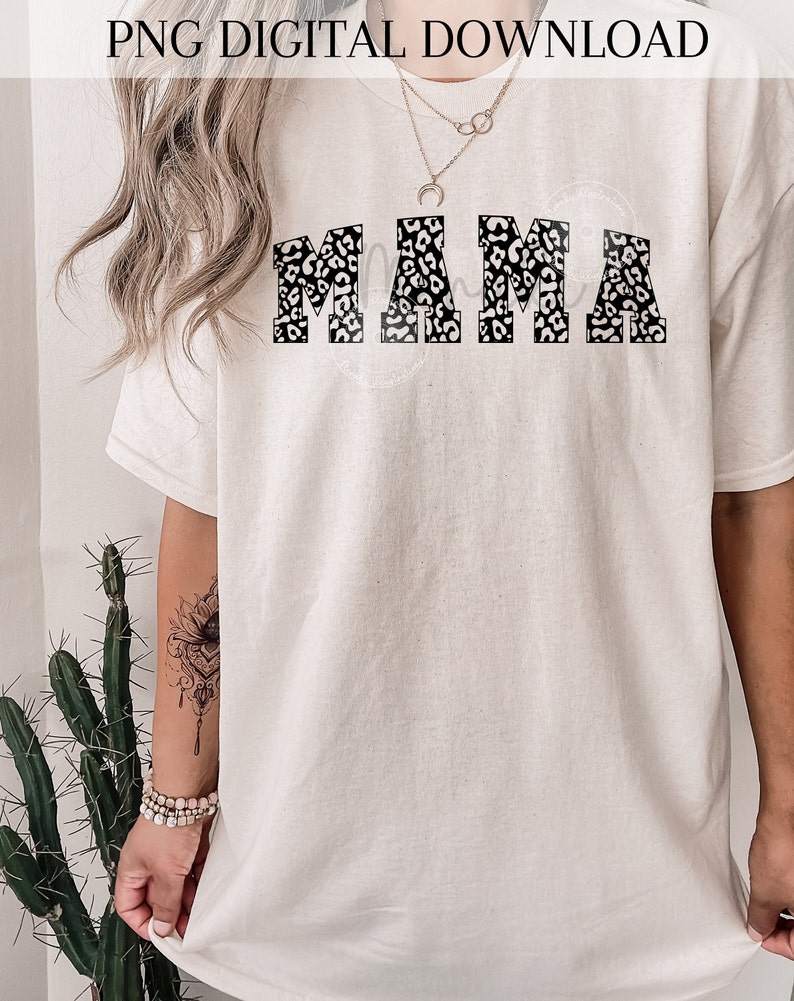 Mama Mini Png Bundle, Straight AND Arch Bundle Cheetah Mama Png ...