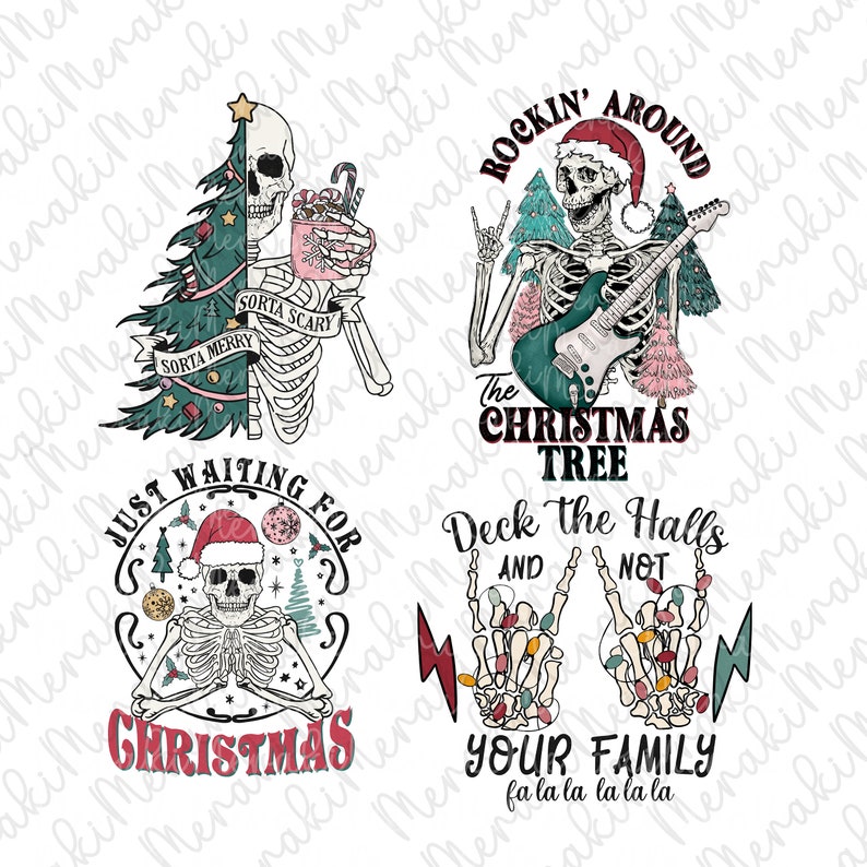 Sorta Merry, Sorta Scary Christmas Sublimation Bundle Design - Trendy ...