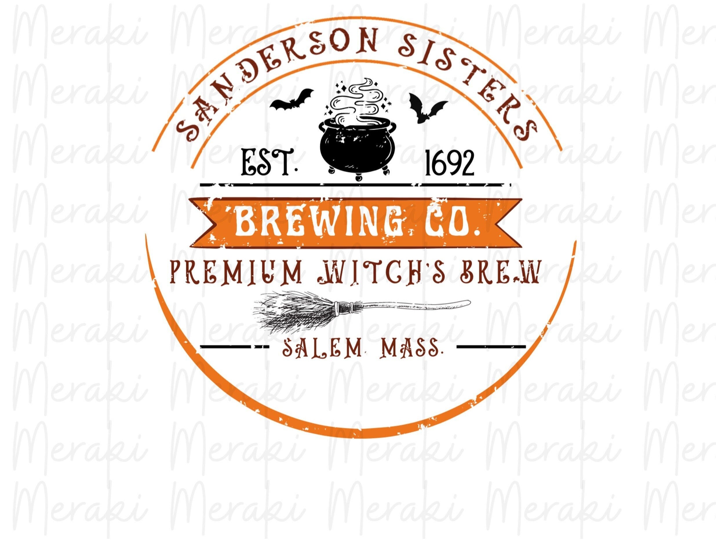 Sanderson Sister Brewing Co Png DIGITAL Download Hocus Pocus - Etsy