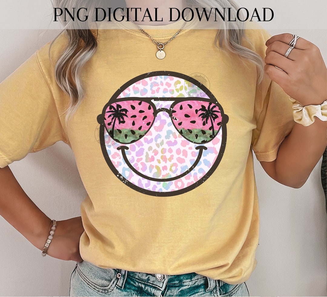 Distressed Summer Smiley Png, Lake Bum Png, Beach Bum Png, Sun Bum Png ...