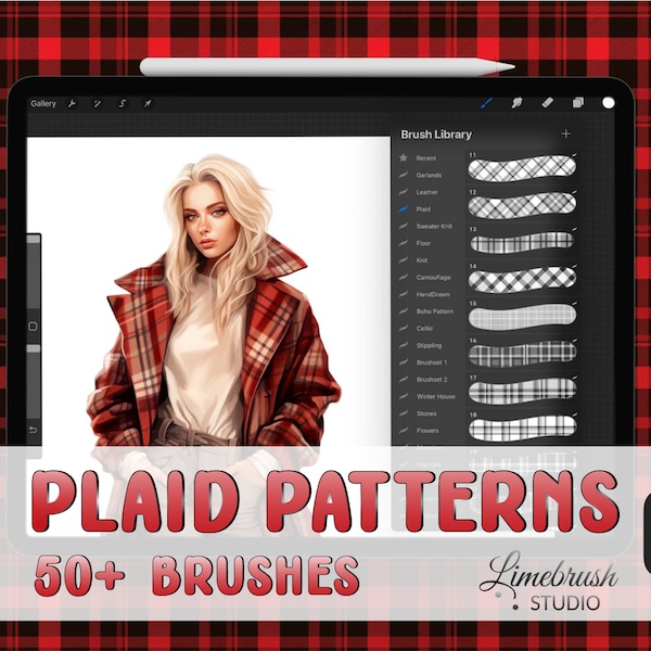 Plaid Knit Pattern - Etsy