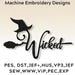 Wicked Witch Hat Embroidery Design – Halloween DIY – 6 Sizes (instant ...