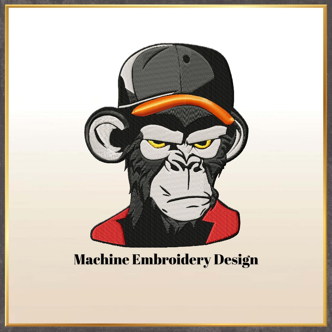 Monkey Machine Embroidery File,machine Embroidery File,embroidery ...