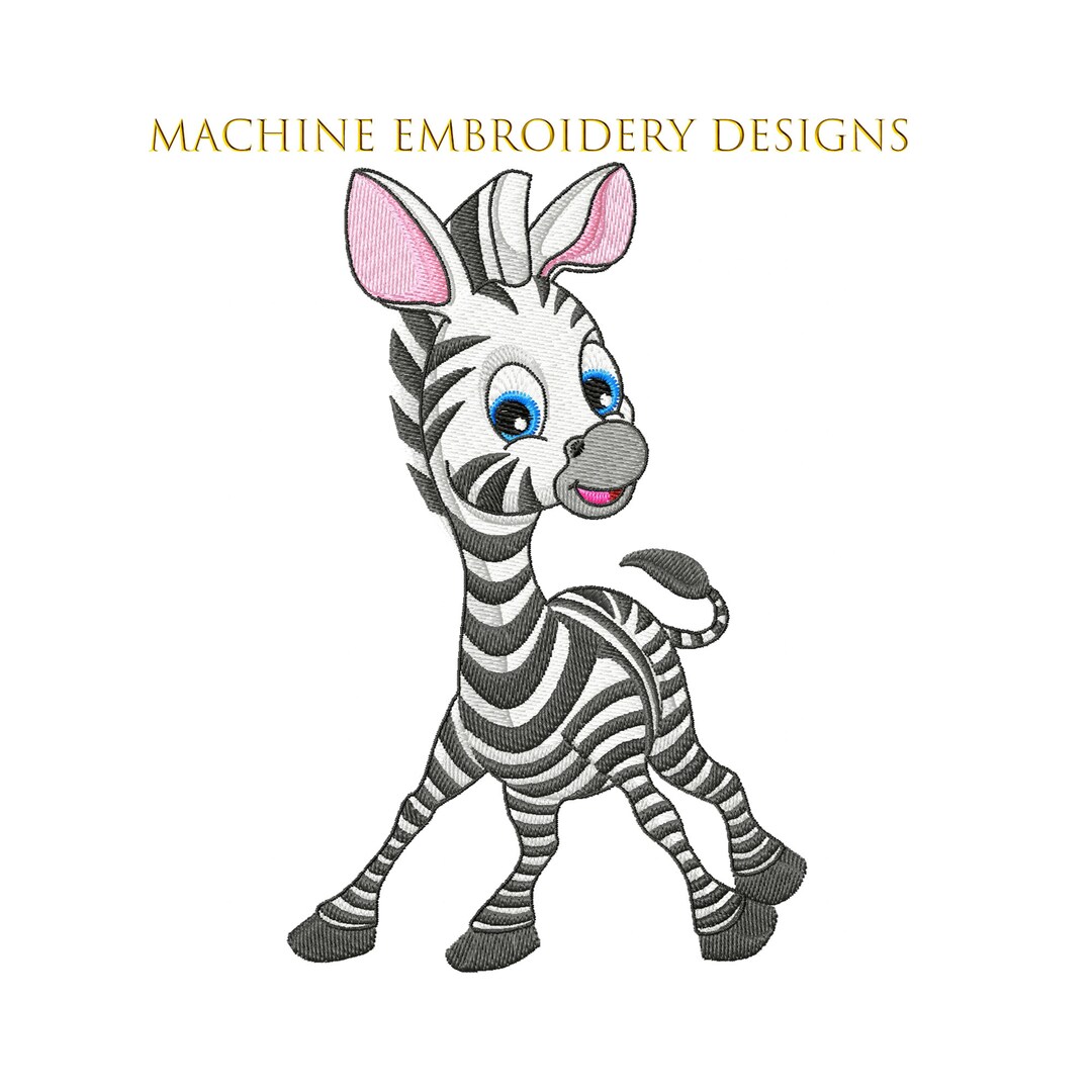 Zebra Embroidery Designmachine Embroidery Designembroidery - Etsy