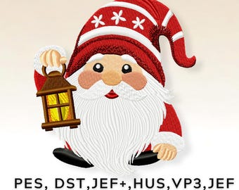 Santa Embroidery Design - Etsy