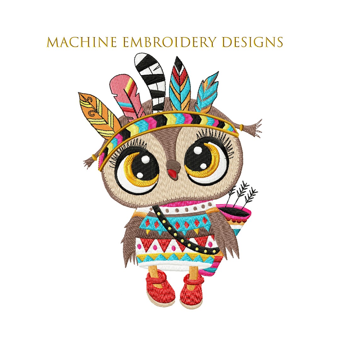 Owl Embroidery,machine Embroidery,personalized Embroidery Gifts ...