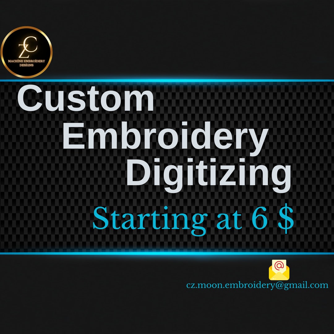 Custom Embroidery Digitizing Service, Expert Embroidery Logo Design, Personalized Embroidery ...